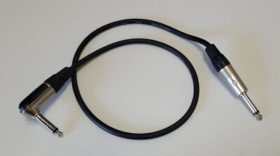 Canare GS-6 Cable with Neutrik TS to Right Angle TS 2ft | eBay