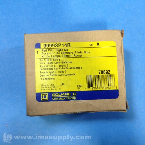 Square D 9999SP14R Nema 1 Contactor/Starter Pilot Light Kit FNOB | eBay