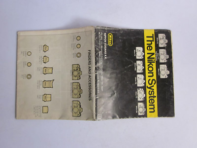 The Nikon System Camera Lenses & Accessories Chart Guide Hand Book ...