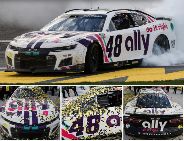 ALEX BOWMAN 2022 LAS VEGAS WIN RACED VERSION ALLY 1/24 ELITE | eBay