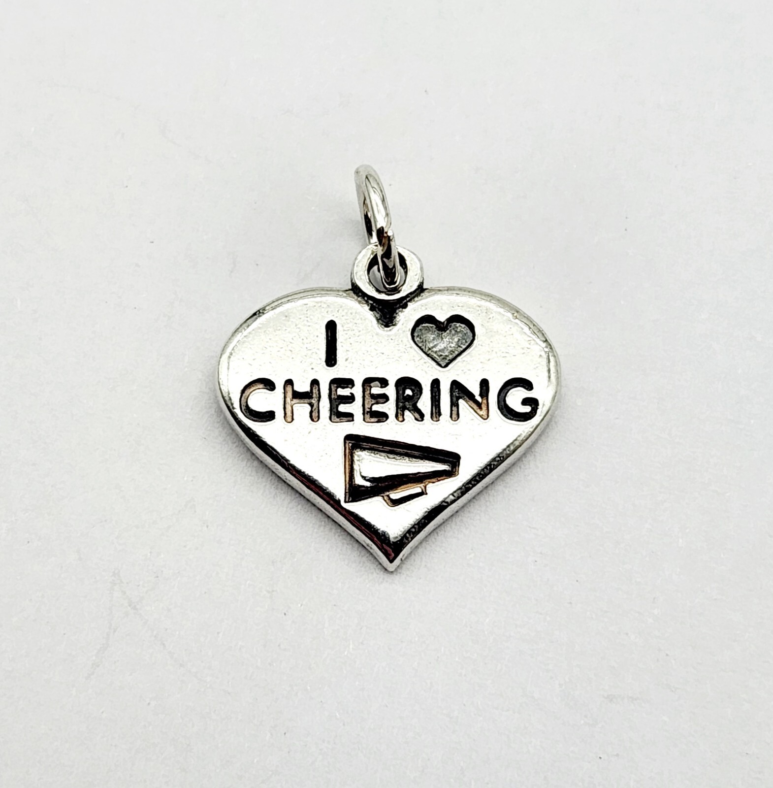 Vintage I Love Cheerleading Heart Cheer Sterling Silv… - Gem