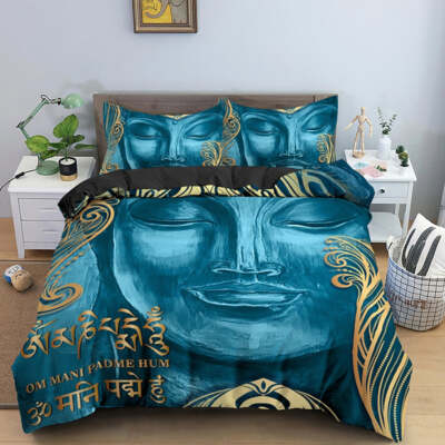 3D Buddha Mandala Quilt Cover Set | eBay Australia