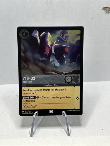 1x Lythos - Rock Titan - 180/204 - Uncommon - Cold Foil NM-Mint Lorcana ...
