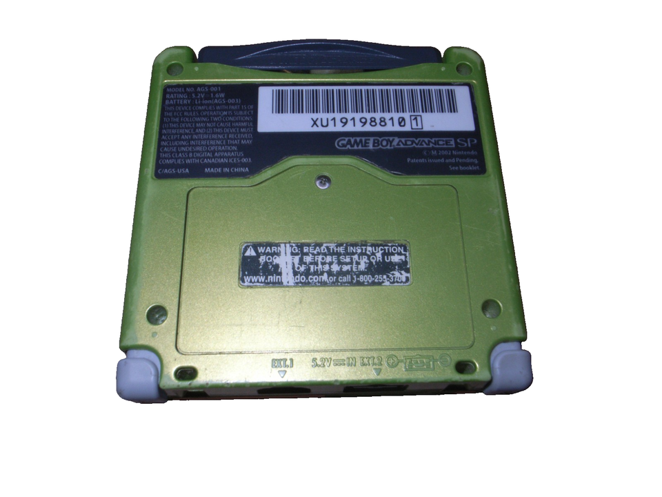 Nintendo Gameboy Advance SP - Lime Green & Orange Shrek Edition | eBay