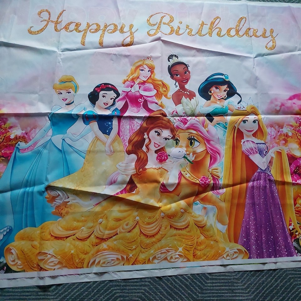 Disney Princess Backdrop Birthday Party Background photography 150cm by ...