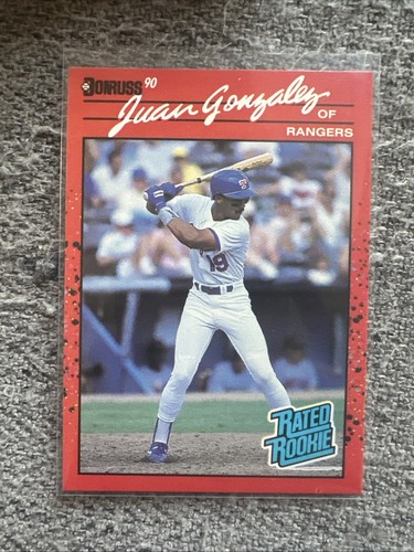 Rated Rookie Juan Gonzalez 90 Donruss Error Card No Dot After INC | eBay
