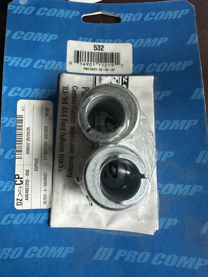 Pro Comp 532 Camber Caster Alignment Bushings for 1983-1994 Ford F150 ...