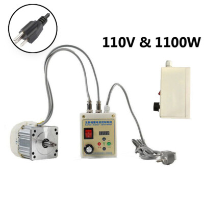 110V 1100W Lathe Switch Brushless Motor Face Mount Servo Motor ...