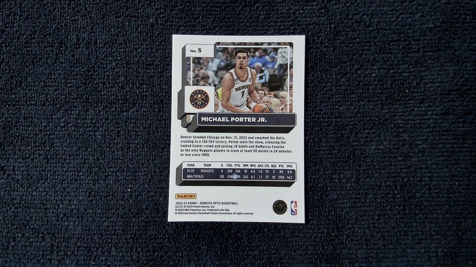 2022-23 Donruss Optic | Michael Porter Jr. | Nuggets | #5 | eBay