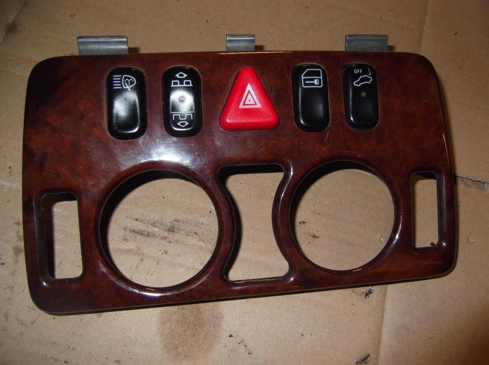 MERCEDES CLK C208 CONVERTIBLE dash trim panel WOOD EFFECT PANEL ...