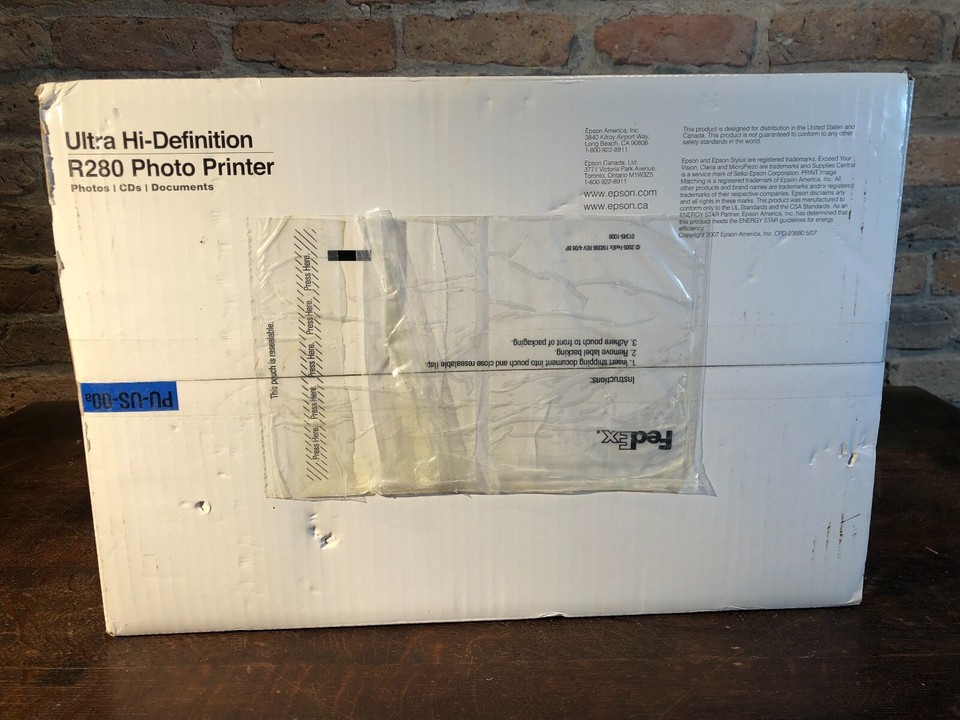 Epson Ultra Hi-Definition R280 Color Inkjet Photo Printer - New in Open ...