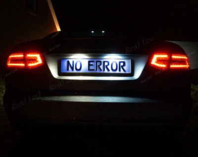 2x Bulbs Number Plate Led White Light 6000K Canbus For AUDI A6 4F C6 ...