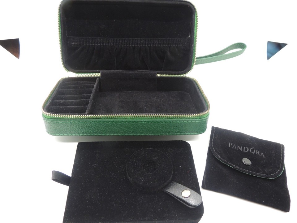 Pandora Jewelry Box Zipper Case Portable Travel Organizer | eBay