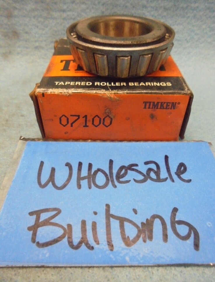 TIMKEN 07100 TAPERED ROLLER BEARING CONE 1" BORE, 0.5614" WIDTH | eBay