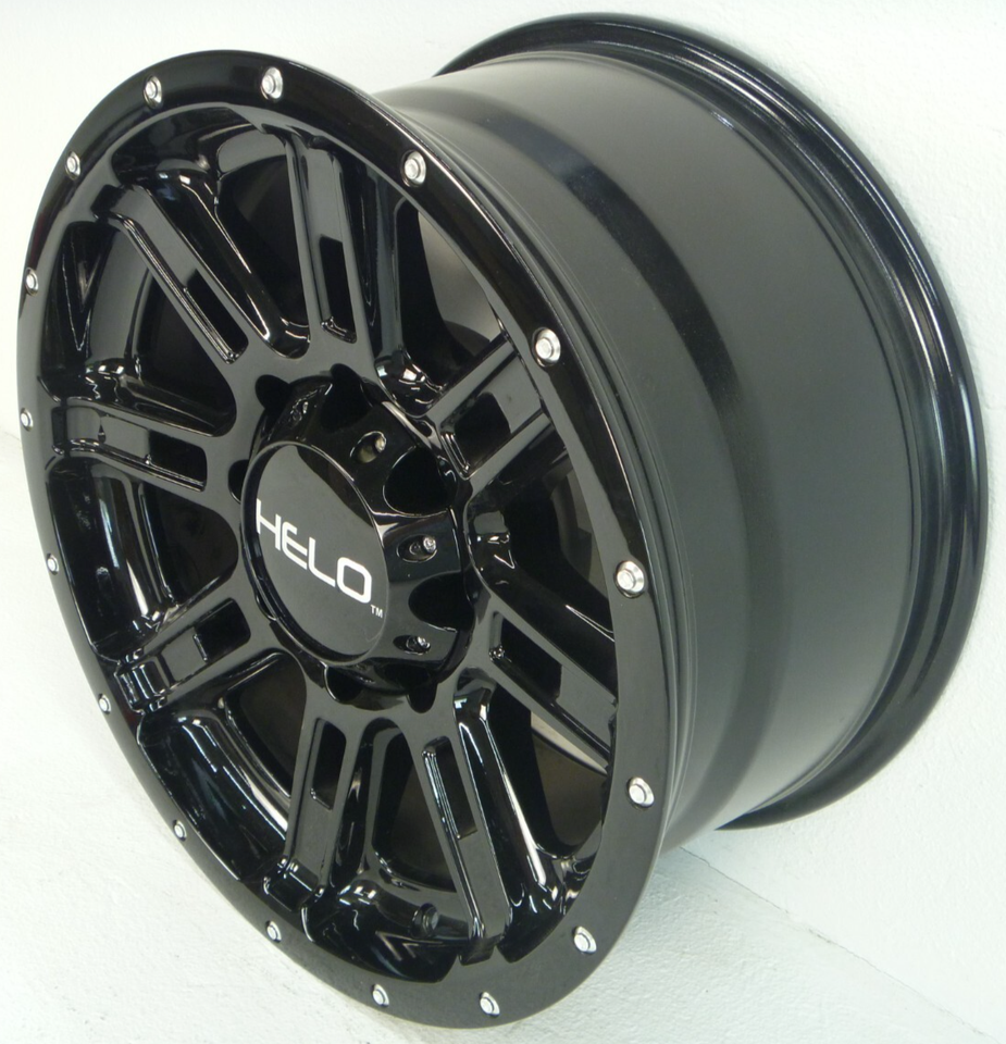 1 REPLACEMENT WHEEL Helo HE900 gloss black 18x9 8x165.1 Offset 0 8x6.5 ...