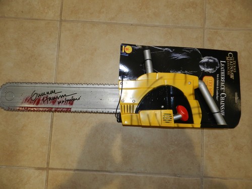 GUNNAR HANSEN LEATHERFACE TEXAS CHAINSAW MASSACRE AUTOGRAPHED CHAINSAW ...