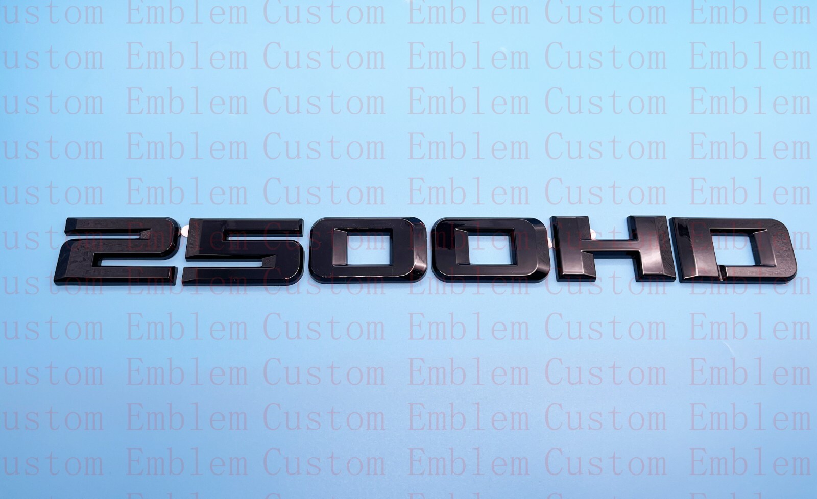 2PC Gloss Black 2500 HD Emblem Nameplate 2020-2022 Silverado 2500 HD | eBay