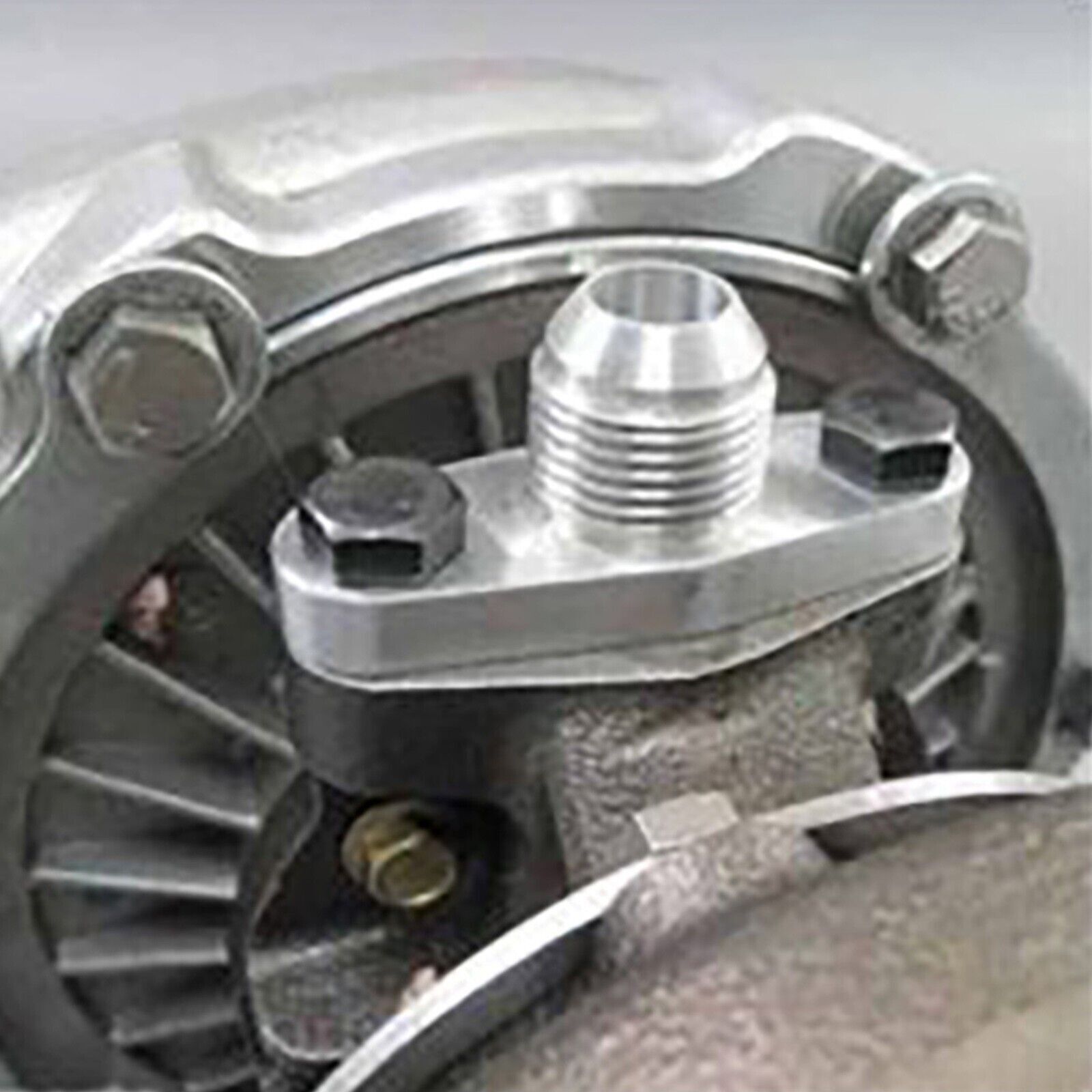 Turbo Oil Drain Outlet Flange Gasket Adapter Kit Set 10AN 10 AN Fitting ...