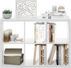 Cubicle Open Back Decorative Cube Storage Organizer, 6-Cube, White ...