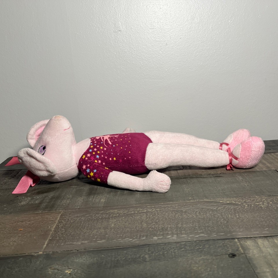 Angelina Ballerina Plush 16” Pink Ballerina Doll HIT Entertainment Rare ...