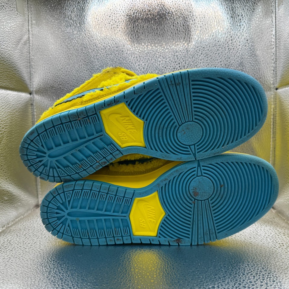 Size 7 Nike SB Dunk Low x Grateful Dead Mens Yellow Furry Sneaker ...