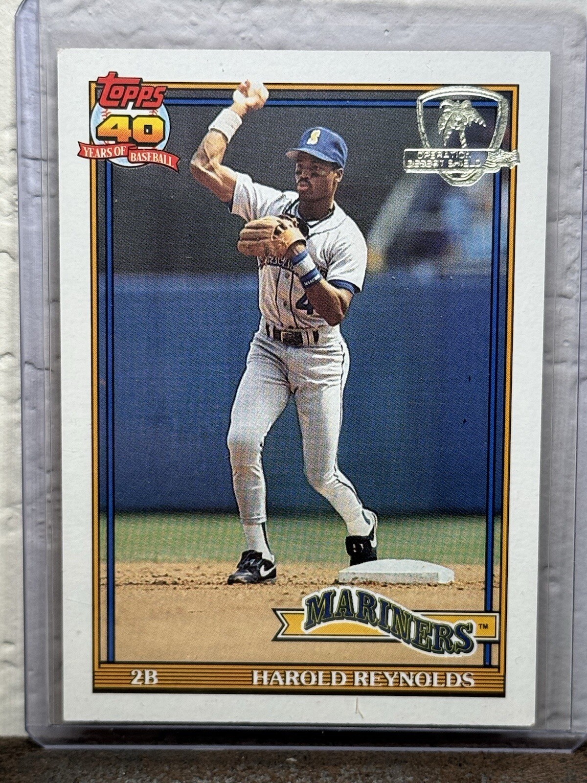 1991 Topps Operation Desert Shield #260 Harold Reynolds Seattle ...