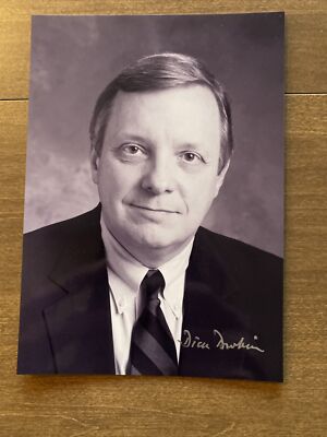 Senator Richard Durbin (D-IL) signed photo, 5x7 B&W | eBay