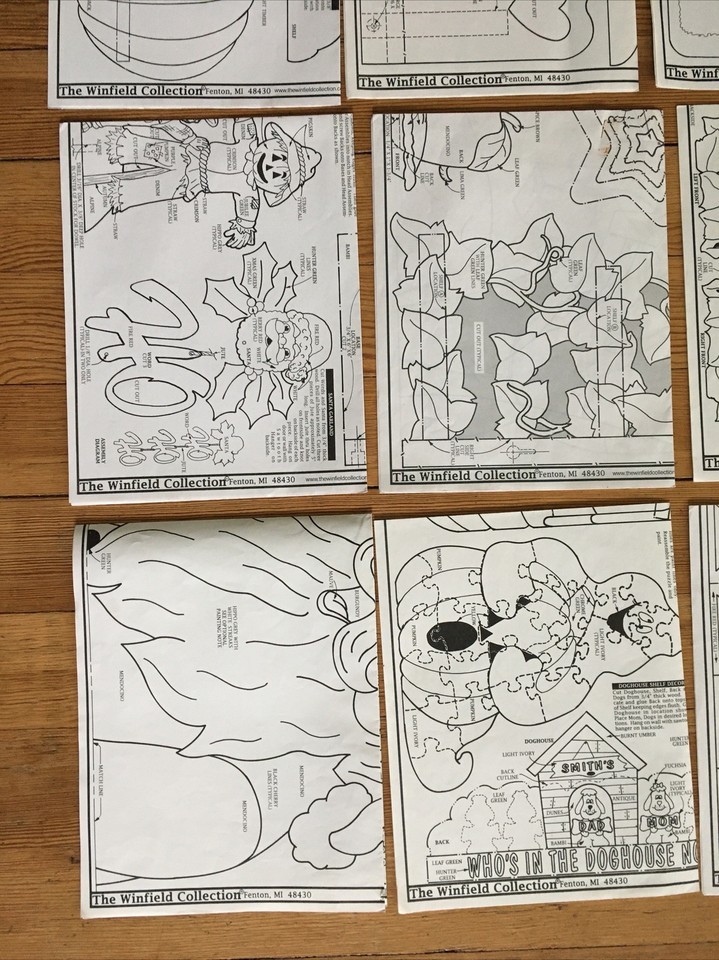 Woodworking Craft Pattern LOT OF 16 Winfield Collection Christmas ...