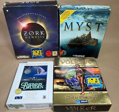 Konvolut PC BIG BOX Spiele - Zork Nemesis - Myst - Die Völker ...