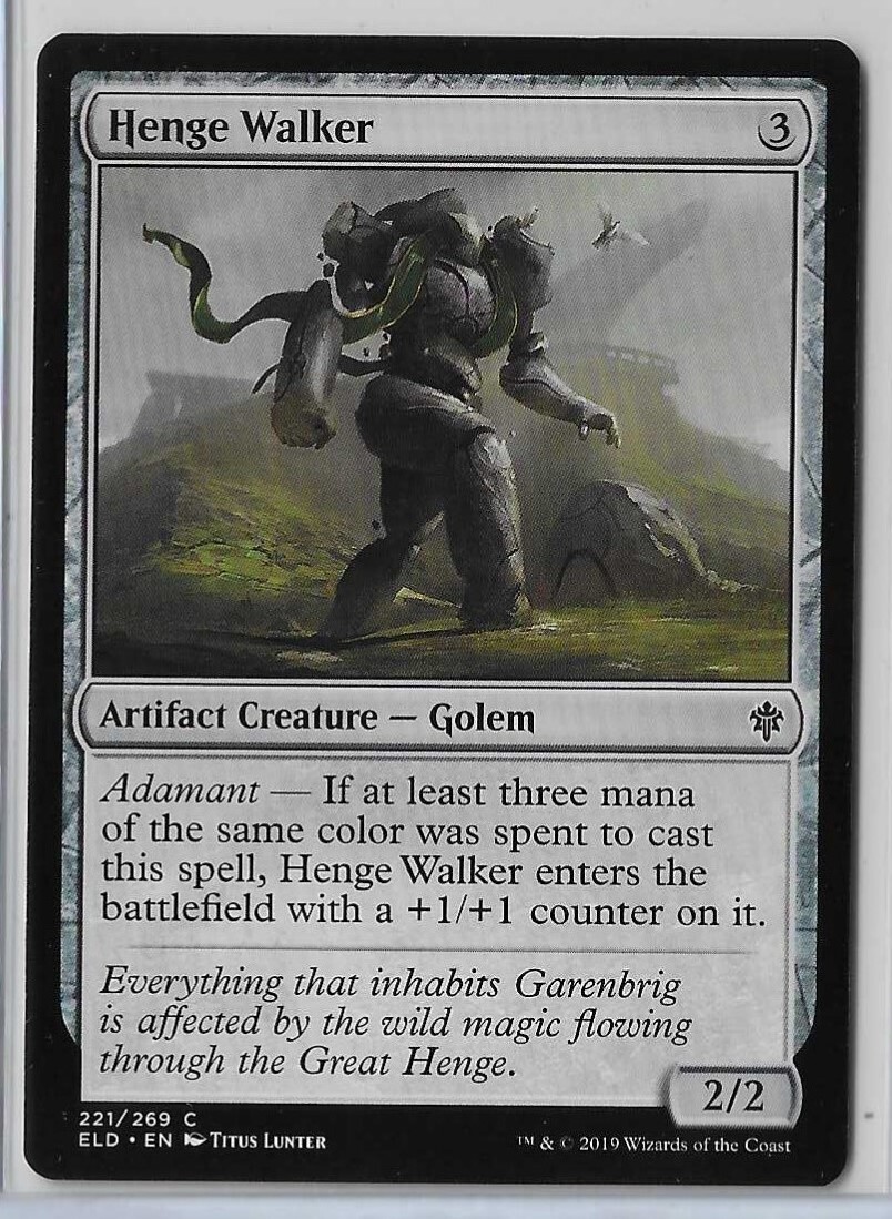 MTG Henge Walker Throne of Eldraine (ELD) Common Magic Card #221/269 ...