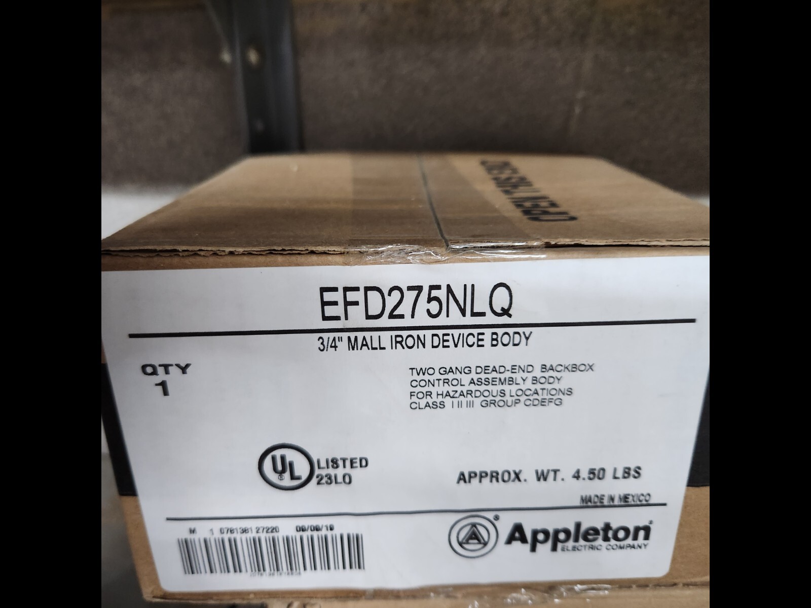 Appleton EFD275-NL-Q Unilet Duplex 2gang Explosion Proof Box | eBay