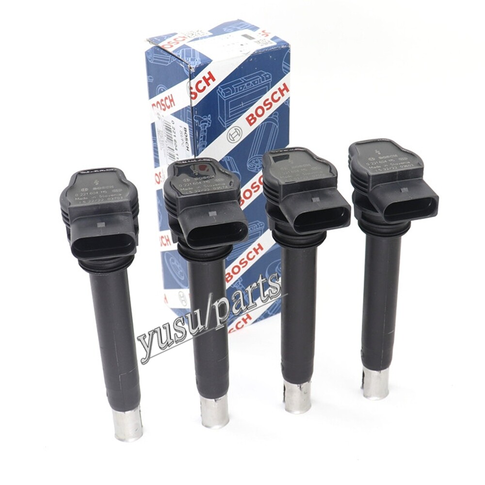 4x NEW OEM BOSCH VW Audi 2.0T Ignition Coils 07K905715G 0221604115 | eBay