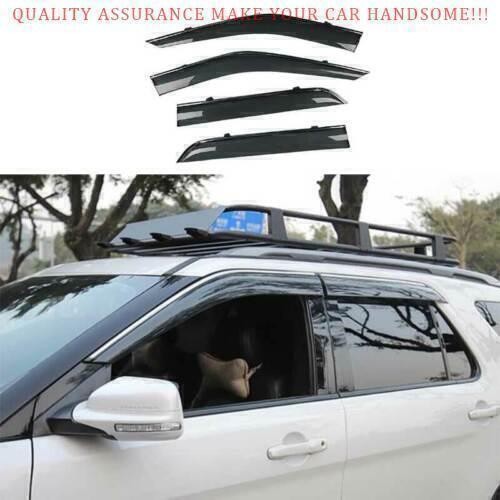 For Ford Explorer 2011-2019 Matte Black Window Visor Shades Sun Rain ...