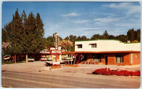 MONTROSE, Colorado CO Roadside THE WESTERN MOTEL Highway 50 ca 1950s ...
