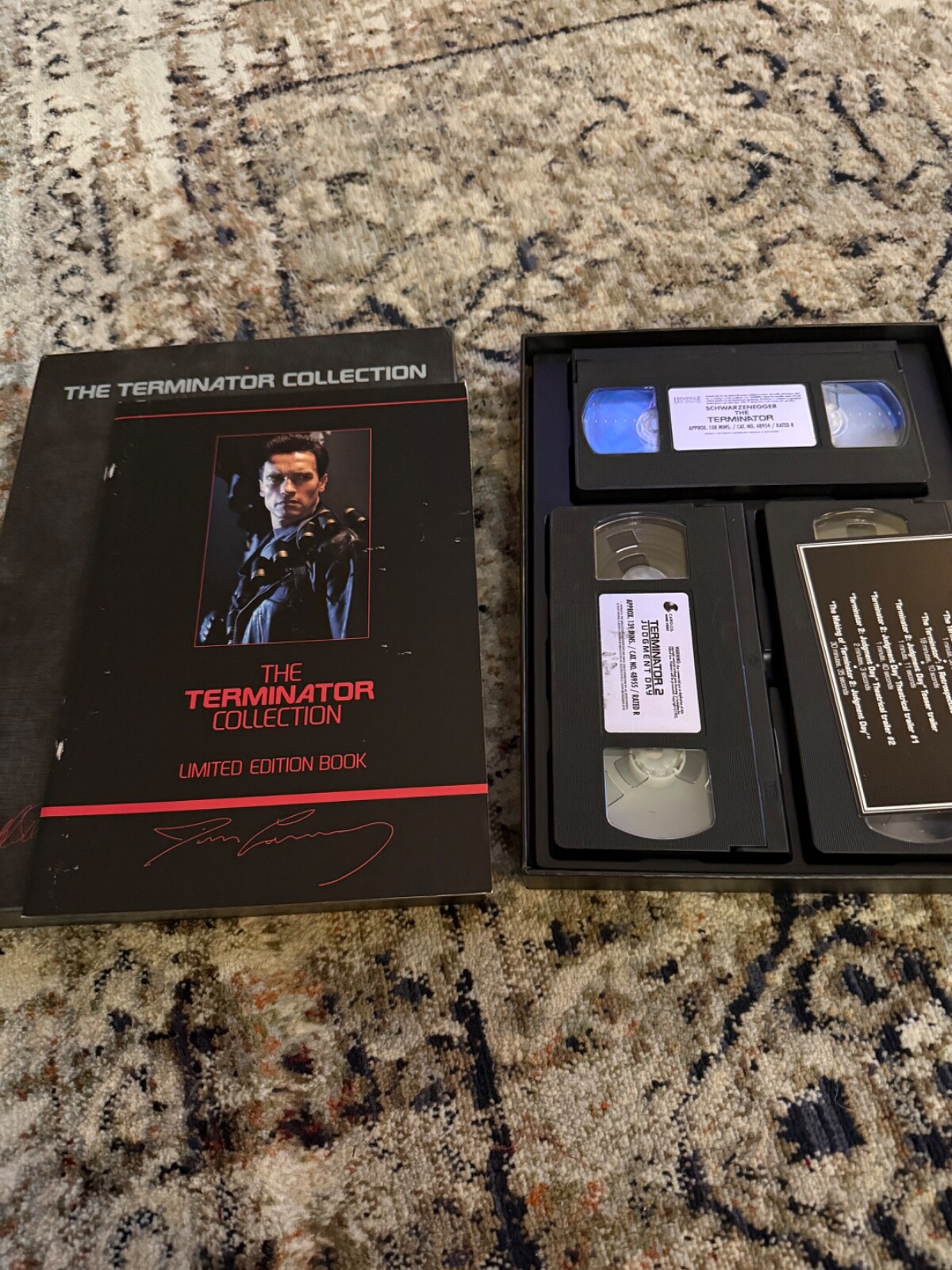 The Terminator Collection VHS Limited Edition Box Set Booklet & Making ...