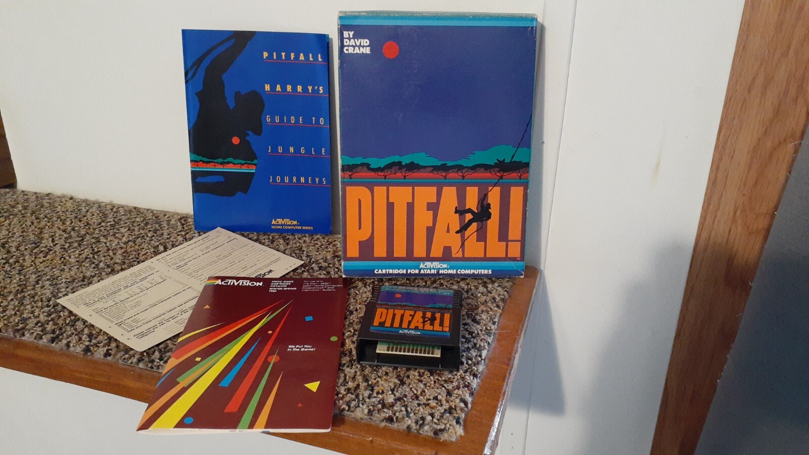 ATARI 1983 PITFALL! for HOME COMPUTERS (BOX,INSTRS,CARTRIDGE,INSERT in ...