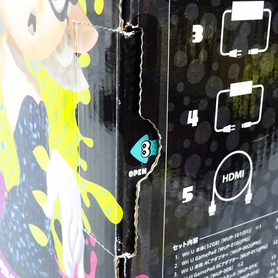 Nintendo Wii U Console Splatoon set with amiibo Aori & Hotaru JAPAN NEW ...