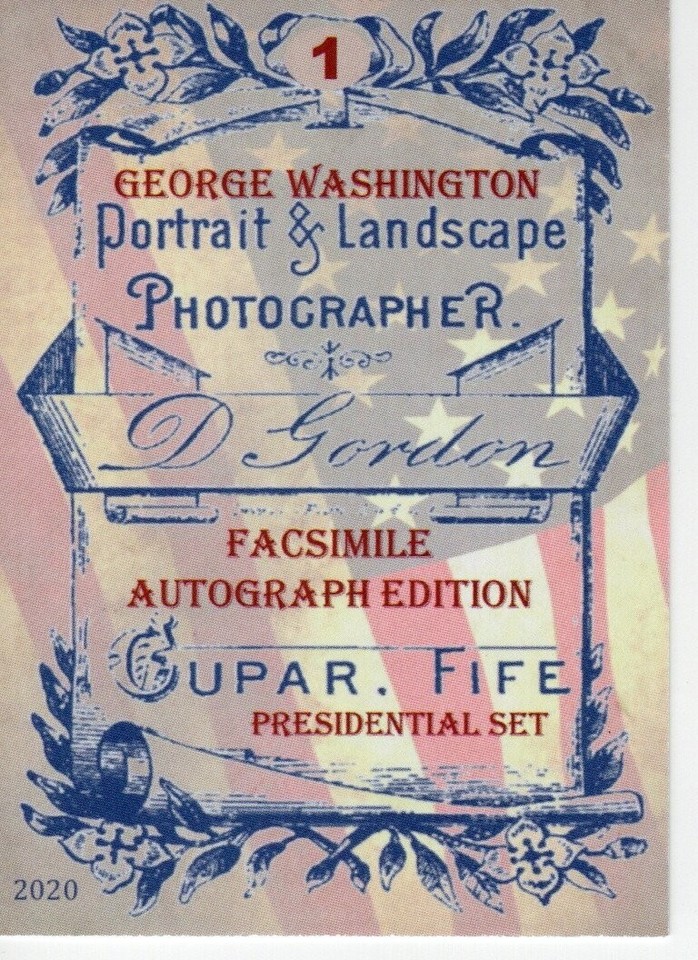 GEORGE WASHINGTON ~ Presidential ACEO Portrait D. Gordon Facs Auto ...