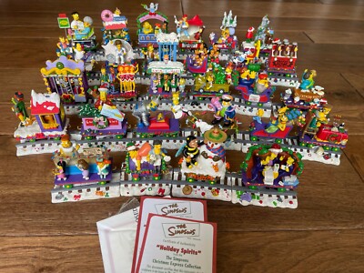 Simpsons Christmas Express Hamilton sculptures Train collectibles | eBay
