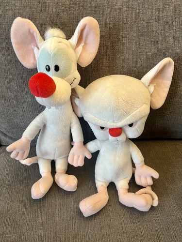 1994 Vintage Dakin "Pinky & the Brain" Plush Stuffed Figures (Both ...