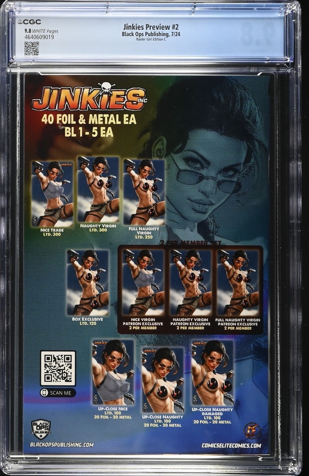 '24 Shikarii Jinkies Lara Croft Cosplay VIRGIN Full Chase Cover C | LE ...