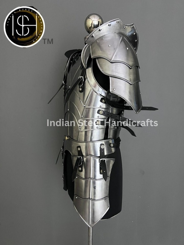 Medieval Steel Warrior Gothic Leg Armor Set Completo Cavaliere Greaves ...