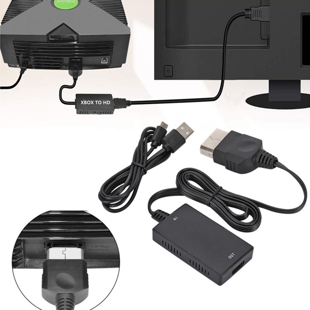 Plug and Play TV Video Audio Converter Xbox To HDMI Adapter Game Player ...