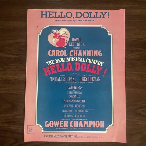 Vintage Sheet Music - Hello Dolly, Jerry Herman, Carol Channing 1963 | eBay