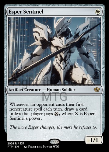 Esper Sentinel Future Style Card For EDH and Playtest | eBay