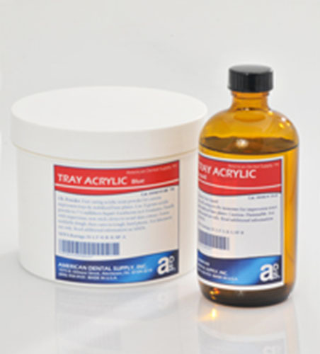 ACRYLIC CUSTOM TRAY MATERIAL 5LB Powder & 1 QRT Liquid (BLUE) | eBay