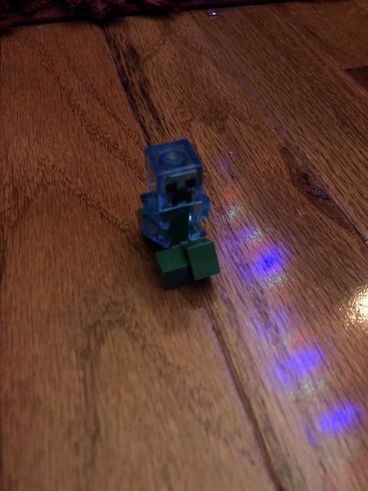 Lego Minecraft Charged Creeper Minifigure From The Mountain Cave | eBay