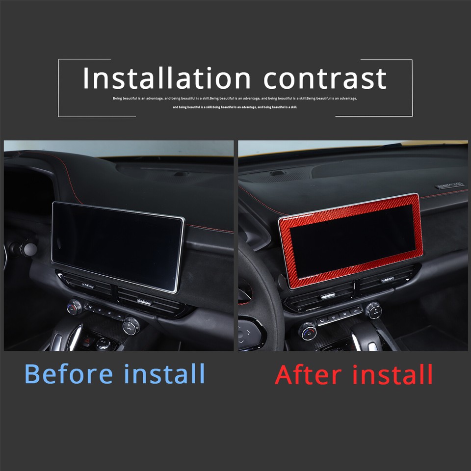Red Carbon Car Navigation GPS Frame Sticker Styling Trim For Lotus ...