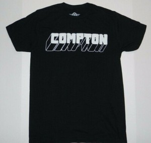 Compton logo black T shirt New | eBay