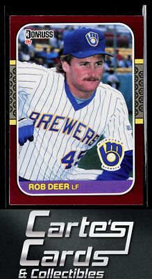 Rob Deer 1987 Donruss Opening Day #57 Milwaukee Brewers | eBay